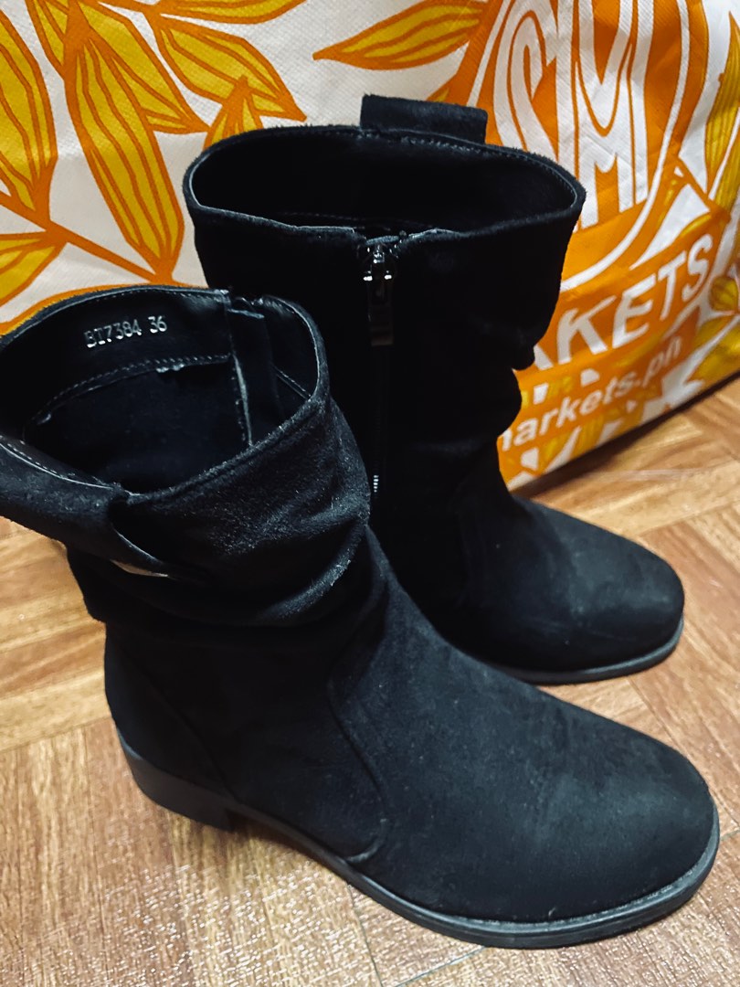 GIBI Black boots, Women's Fashion, Footwear, Boots on Carousell