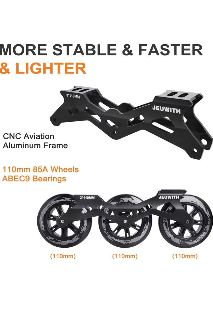 [Brand New] Jeuwith 3WD Rollerblade Inline Skates, Sports Equipment ...