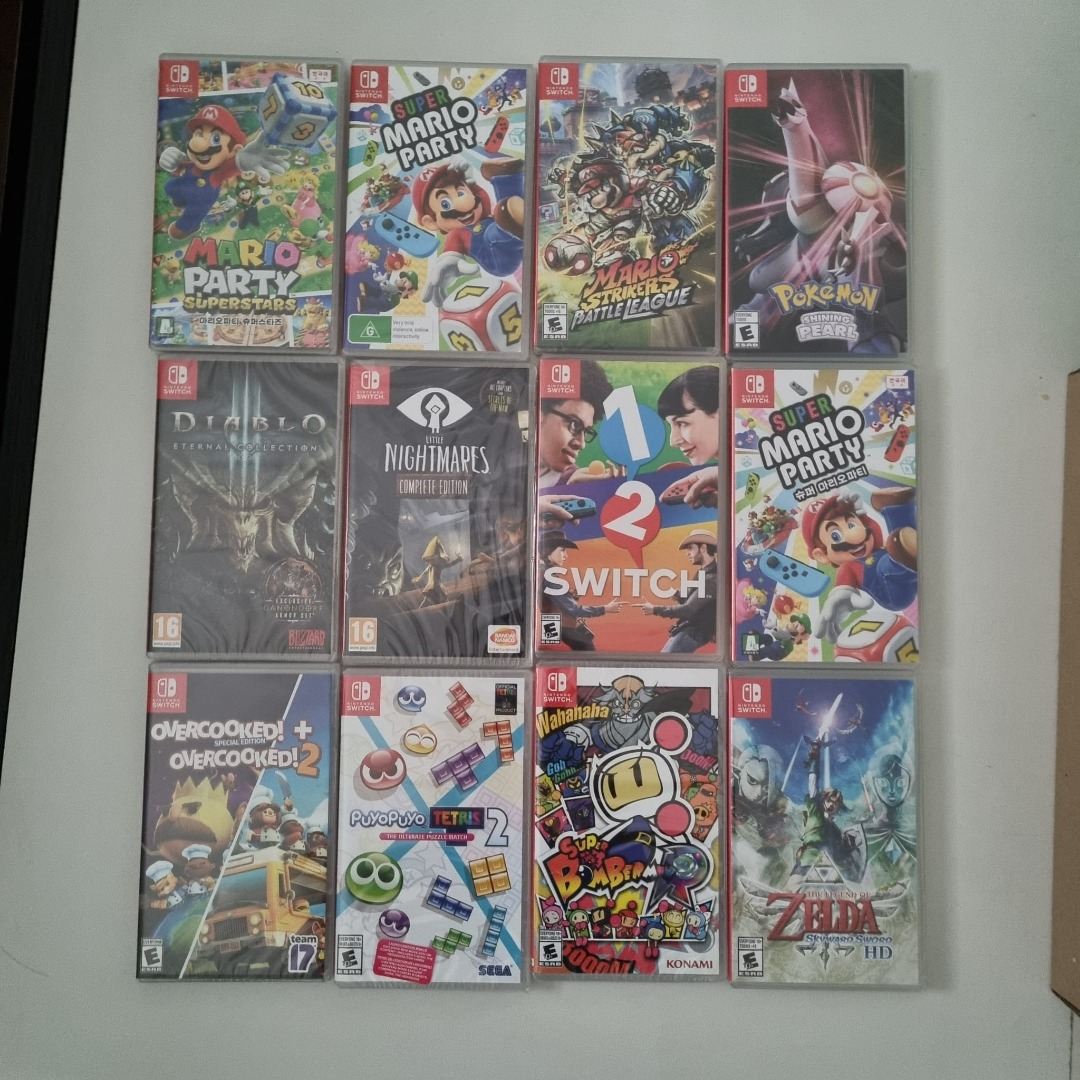 Brand New Nintendo Switch Games Superstars Mario Strikers Pokemon ...
