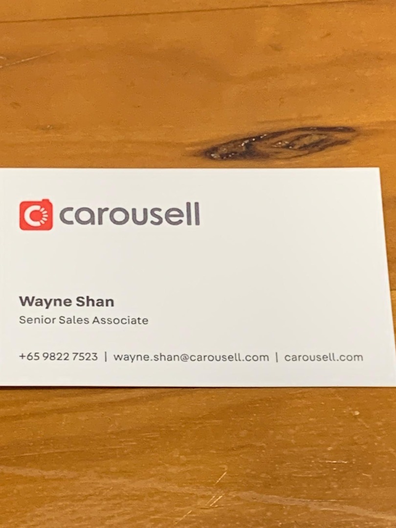 Carousell Name card, Announcements on Carousell