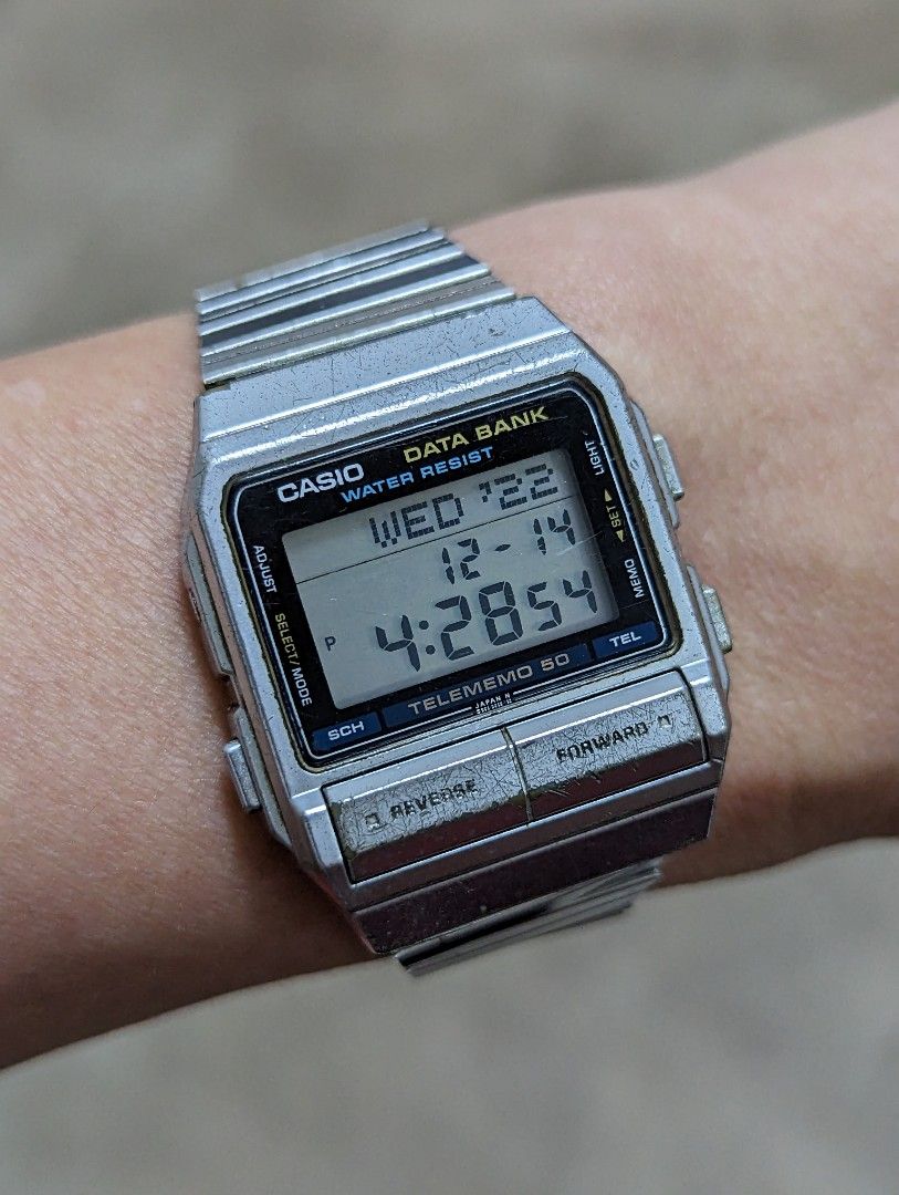 CASIO DATABANK DB-520 QW-675 VINTAGE, Men's Fashion, Watches ...
