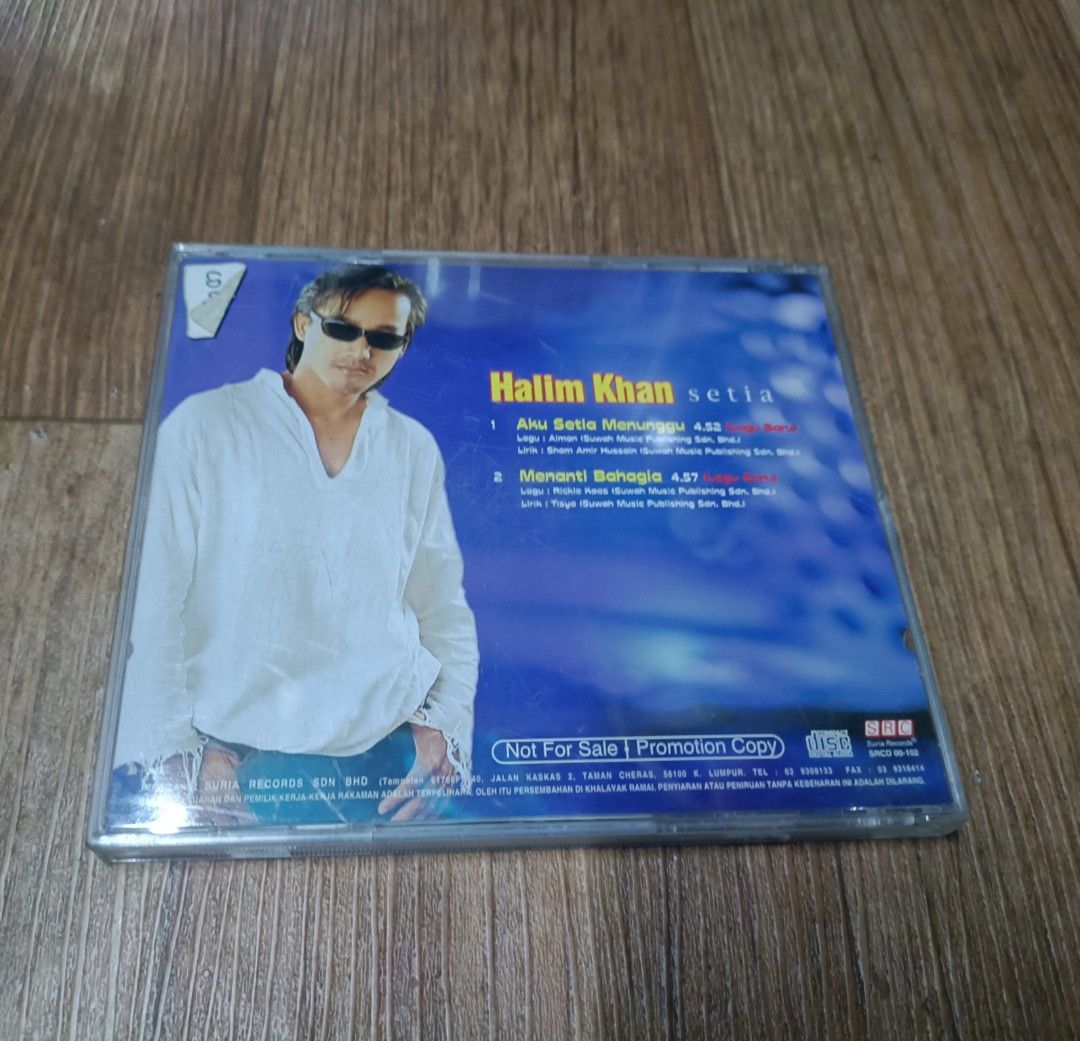 CD Halim Khan @ 2000 SURIA RECORD SDN BHD.., Hobbies & Toys, Music & Media, CDs & DVDs on Carousell