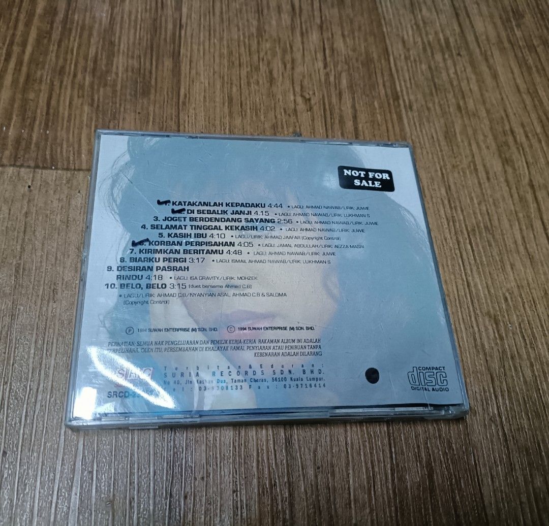 CD TUSHEE Album 1 dan 2 @ 1994/95 SUWAH ENTERPISE M SDN BHD.. (SRC ...