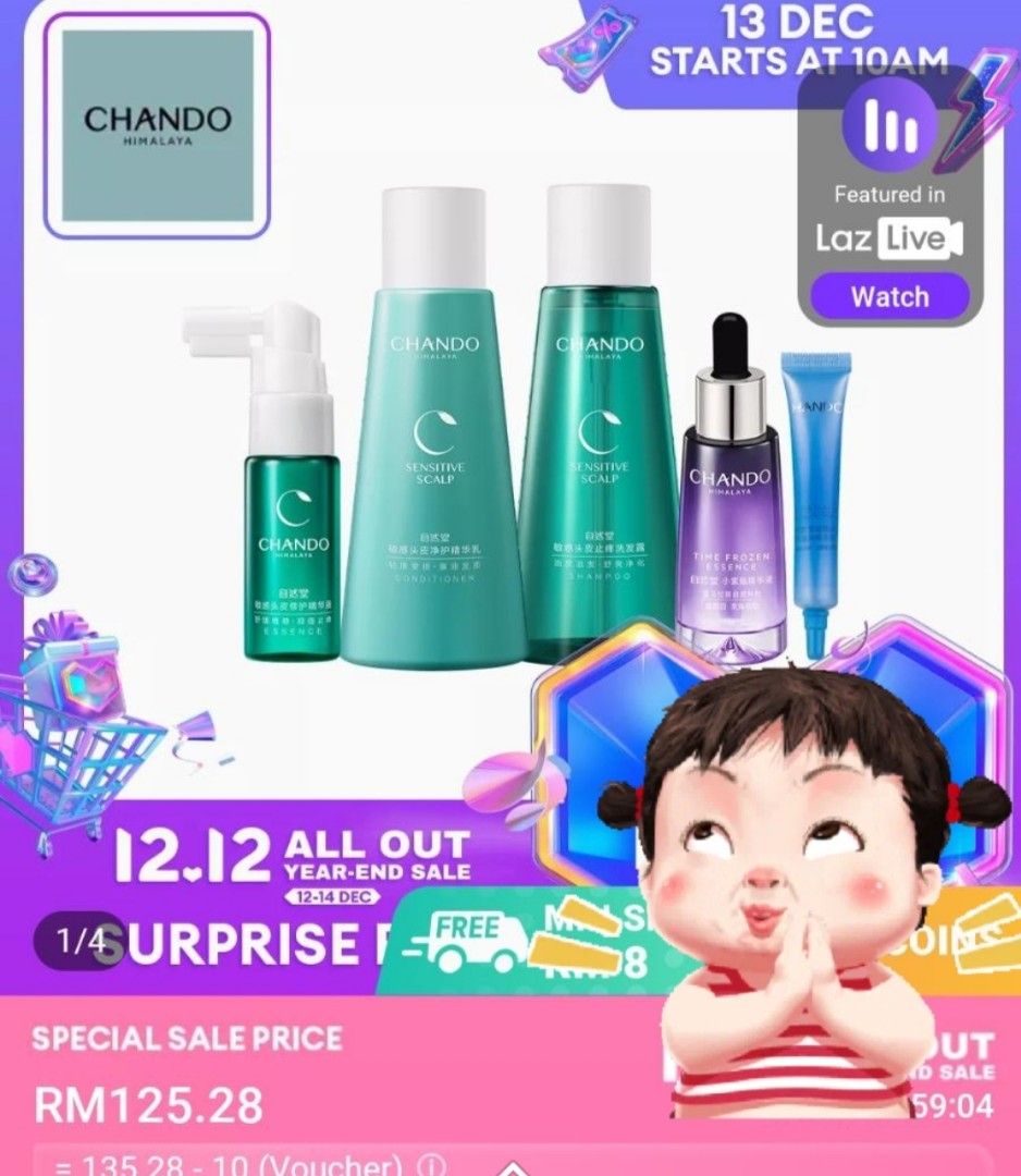 Set Chando Himalaya, Beauty & Personal Care, Hair on Carousell