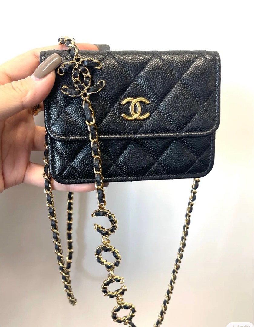 Chanel Coco chain Wallet 21, Luxury, Bags & Wallets on Carousell