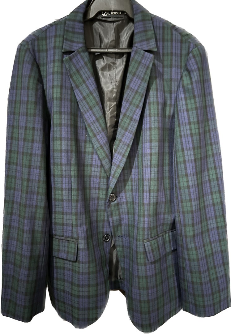 Checkered Coat Blazer for Men, Men's Fashion, Coats, Jackets and ...