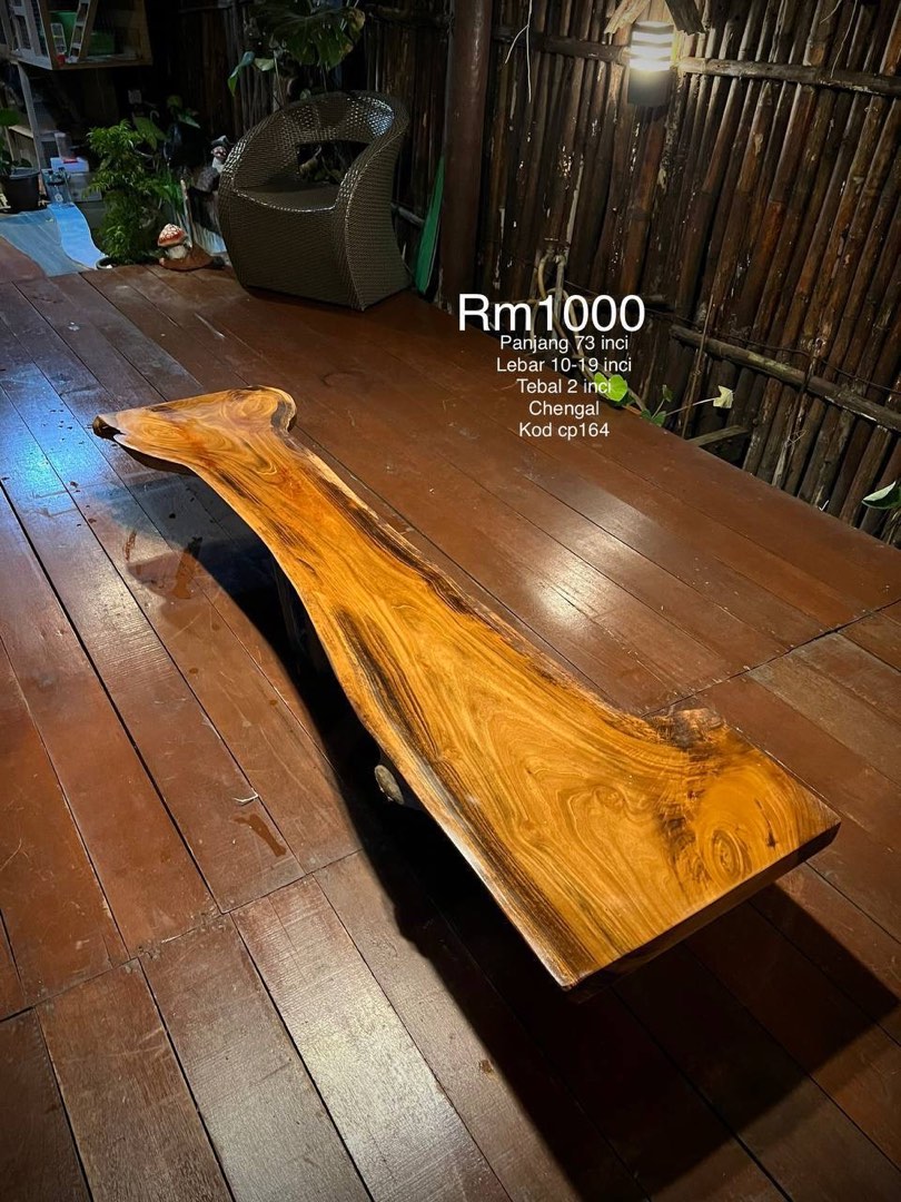 Chengal Bench, Furniture & Home Living, Furniture, Chairs on Carousell