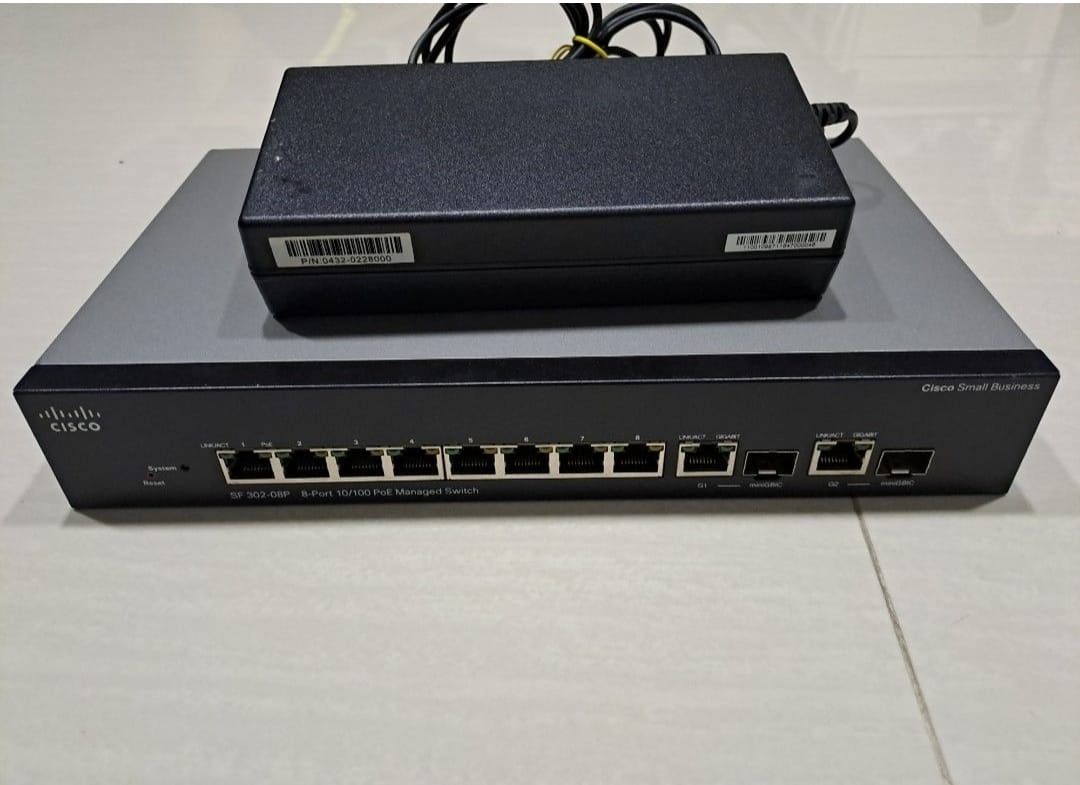 Cisco SF-302 8-port switch, Computers & Tech, Parts & Accessories ...