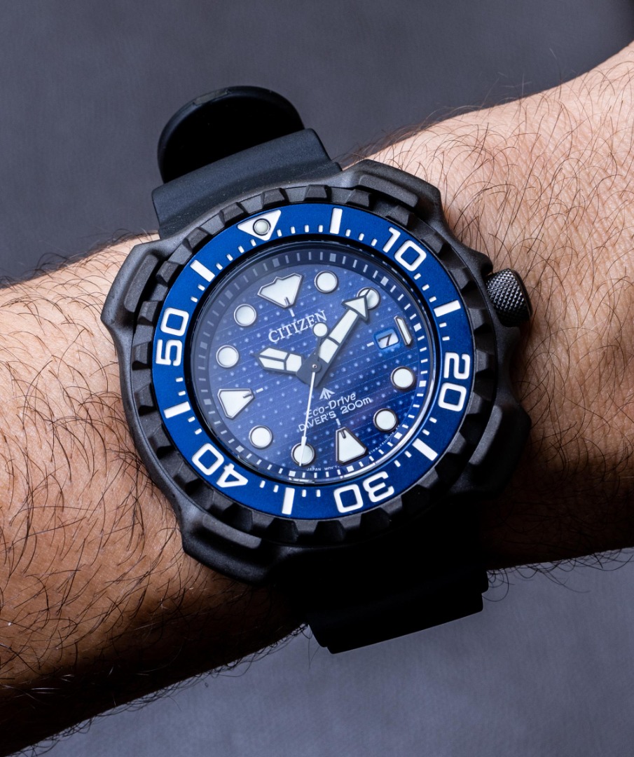Citizen Promaster Eco-Drive BN0225-04L Blue Limited Edition Whale Shark ...