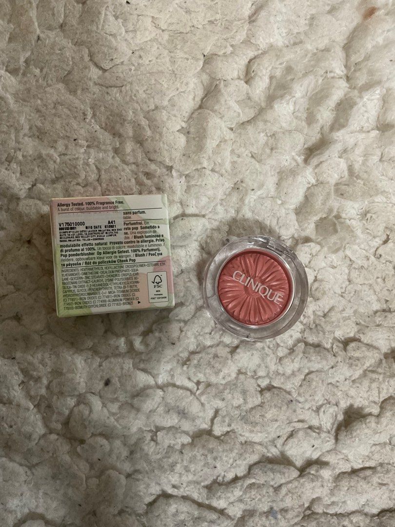 Clinique check pop blush 01 ginger pop, Beauty & Personal Care, Face ...