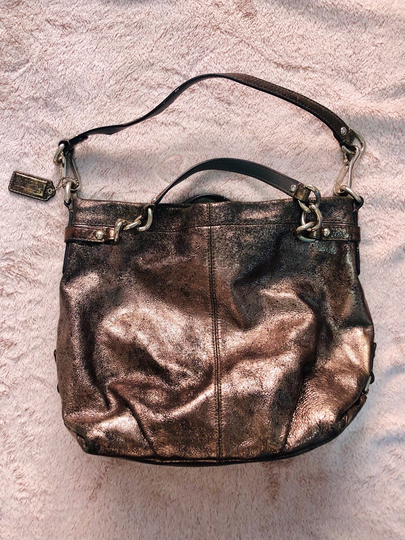Coach metallic bag, Women's Fashion, Bags & Wallets, Shoulder Bags on ...