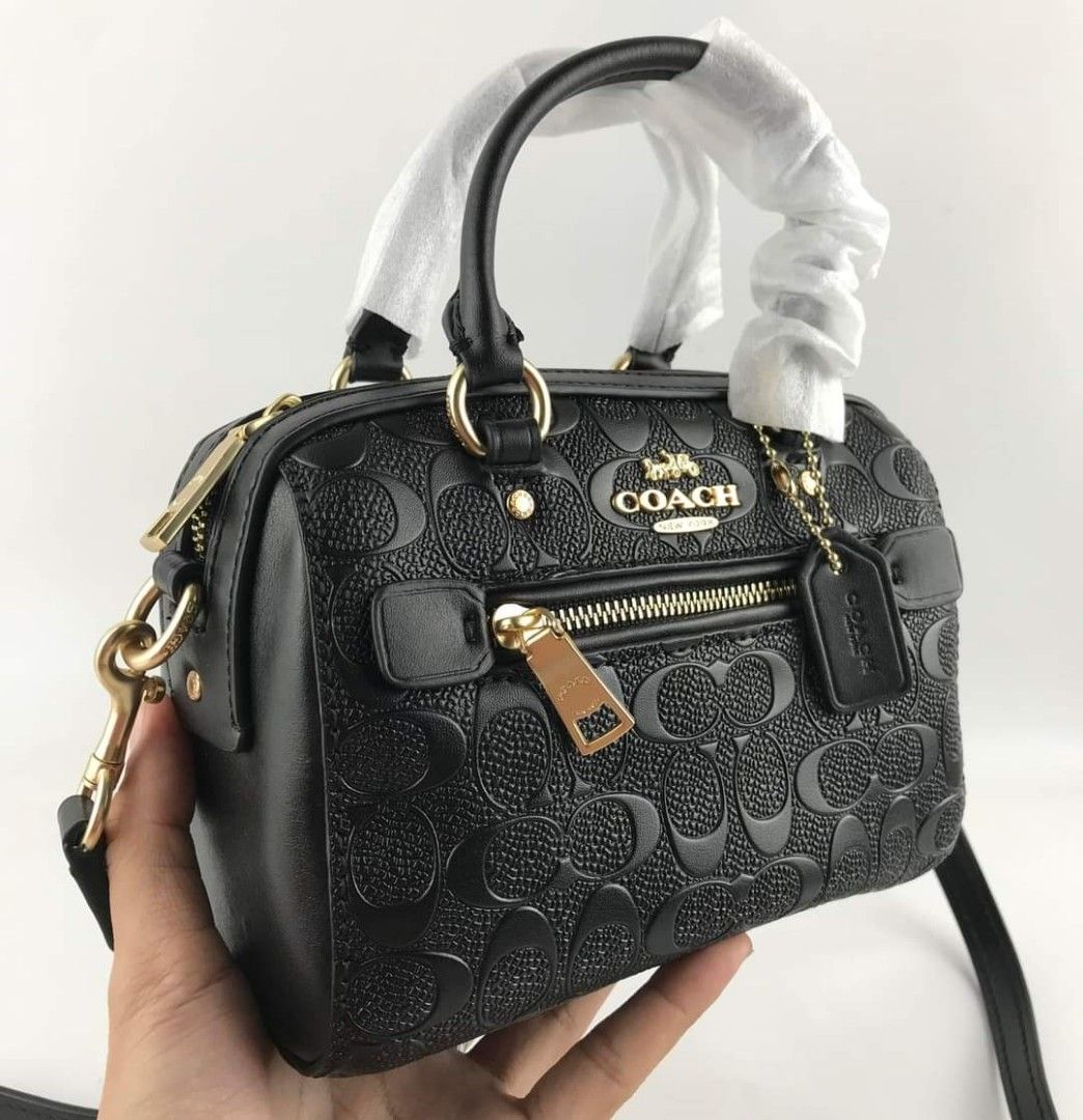 Coach Mini Rowan Crossbody In Signature Leather, Women's Fashion, Bags ...