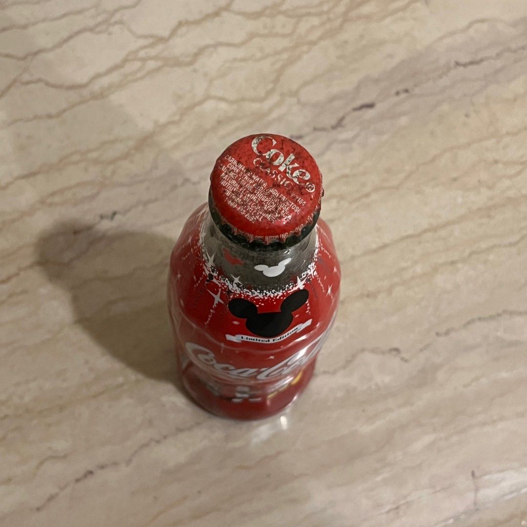Mickey Mouse Coke Glass Bottle, Hobbies & Toys, Memorabilia ...