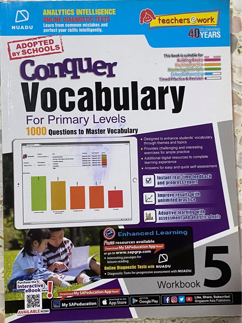 Conquer Vocabulary Workbook 5, Hobbies & Toys, Books & Magazines ...
