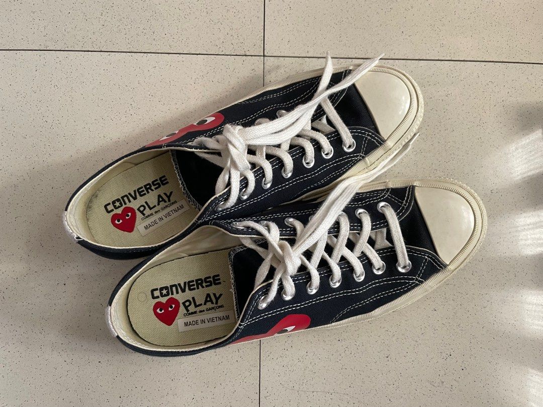 Converse Chuck 70 CDG Play Black, Men's Fashion, Footwear, Sneakers on ...