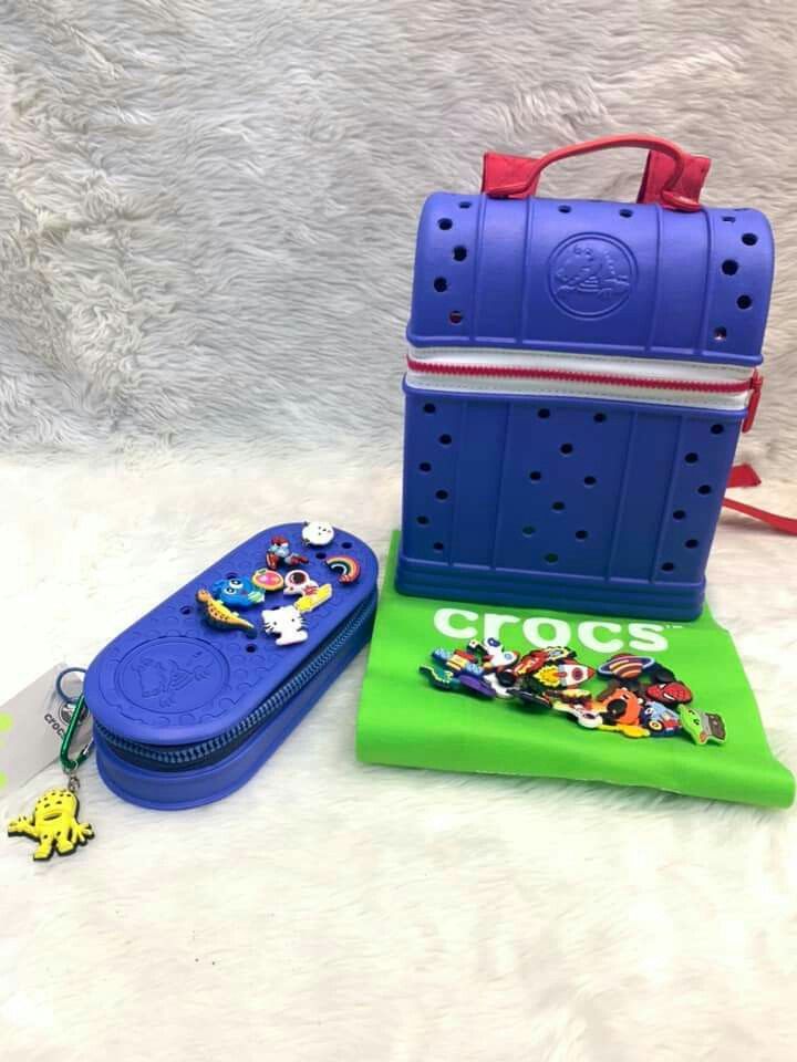 Crocs Backpack with Pencil Case Set, Men's Fashion, Bags, Backpacks on ...
