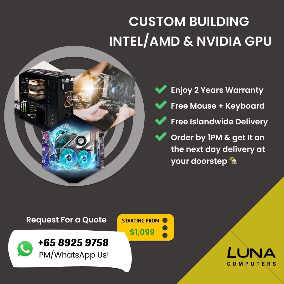 CUSTOM BUILD GAMING PC SET | DM US FOR QUOTATION | INTEL | AMD | NVIDIA ...