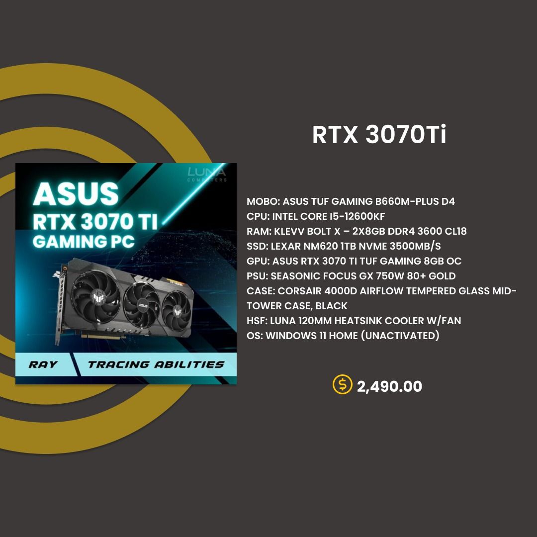 CUSTOM BUILD GAMING PC SET | DM US FOR QUOTATION | INTEL | AMD | NVIDIA ...