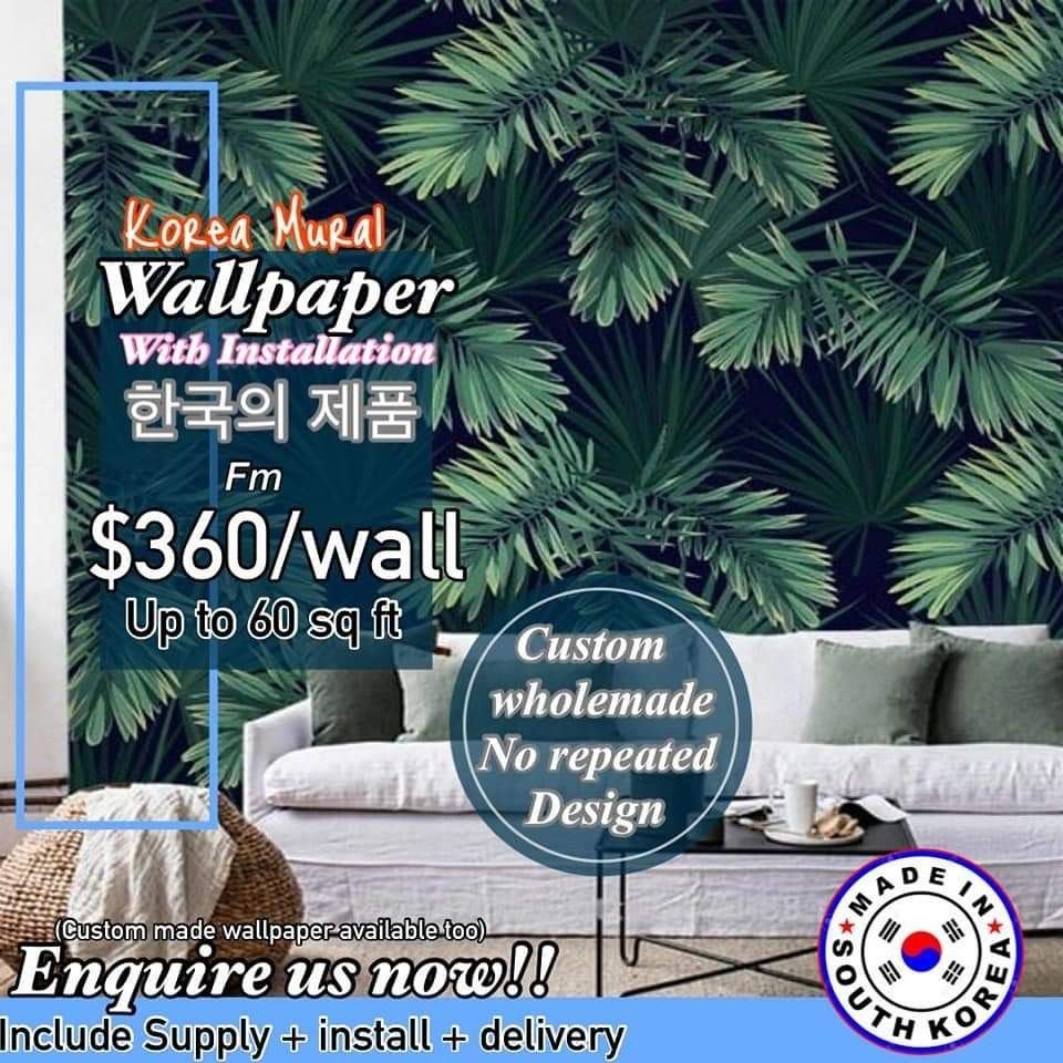 DHF Decor Wallpaper ( commercial ), Furniture & Home Living, Home Decor ...
