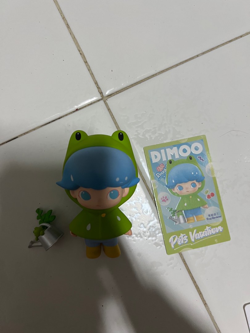 Dimoo Pets frog gardener , Hobbies & Toys, Toys & Games on Carousell