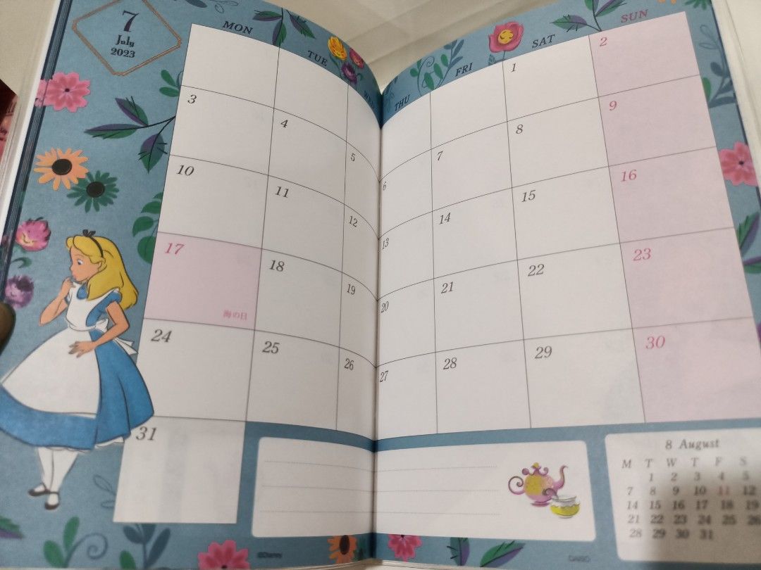 Disney License 2023 Diary Schedule Book Disney Princess Pooh Alice ...