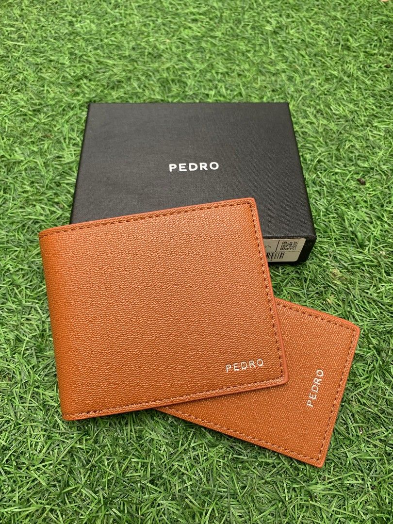 Dompet Pedro Pria Full Grain Leather With Insert, Fesyen Pria, Tas ...