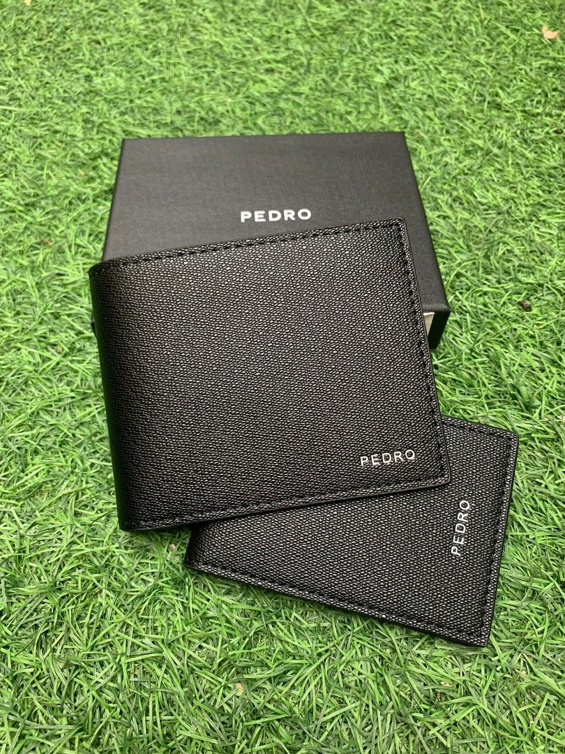 Dompet Pedro Pria Full Grain Leather With Insert, Fesyen Pria, Tas ...