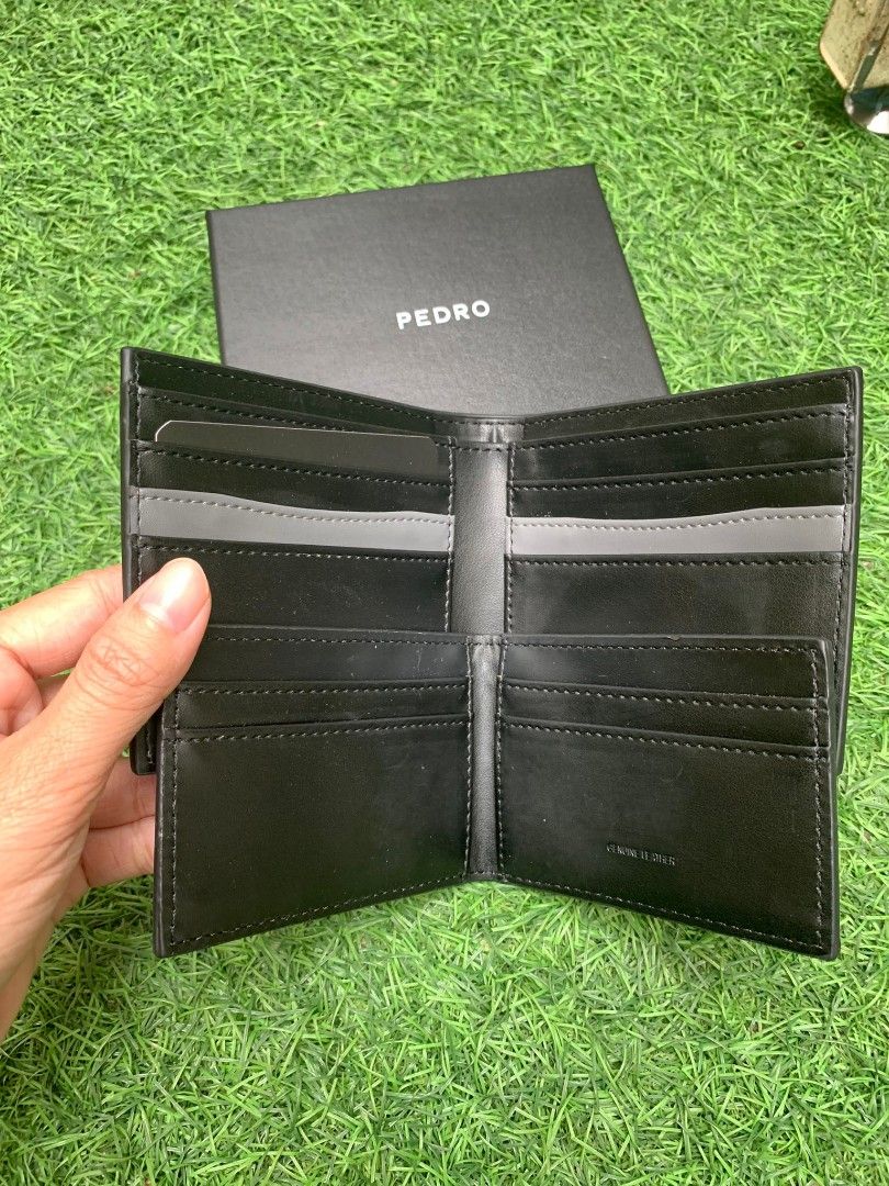 Dompet Pedro Pria Full Grain Leather With Insert, Fesyen Pria, Tas ...