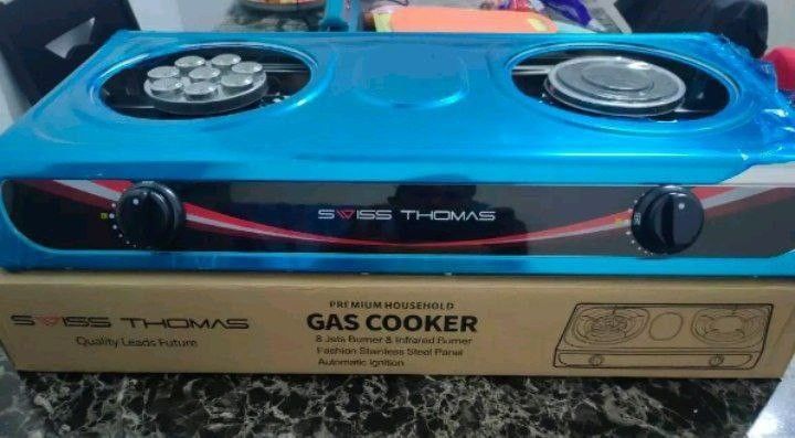 Dual Gas Stove Stainless Steel Infrared Burner 8 Jet Head, TV & Home ...