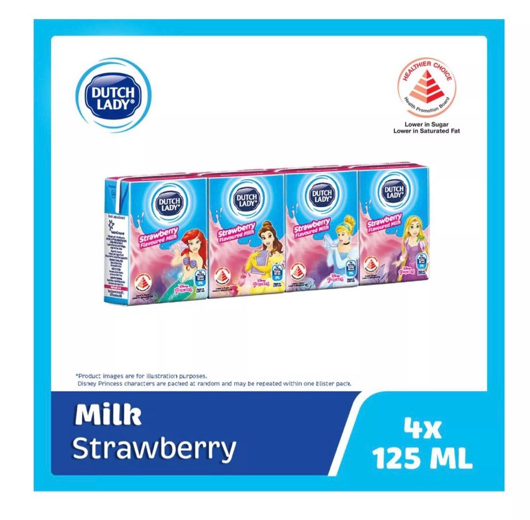 Dutch Lady UHT strawberry milk (32 packs), Food & Drinks, Other Food ...