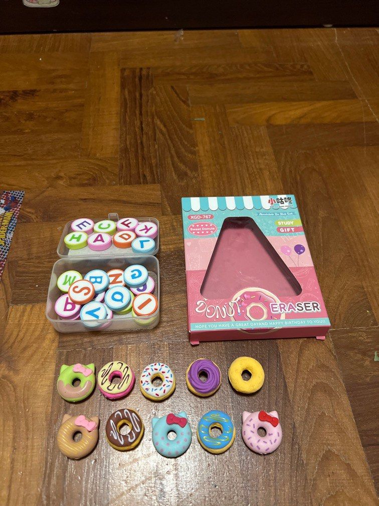 Erasers , colour pencils , spider man pouch, Hobbies & Toys, Stationery ...