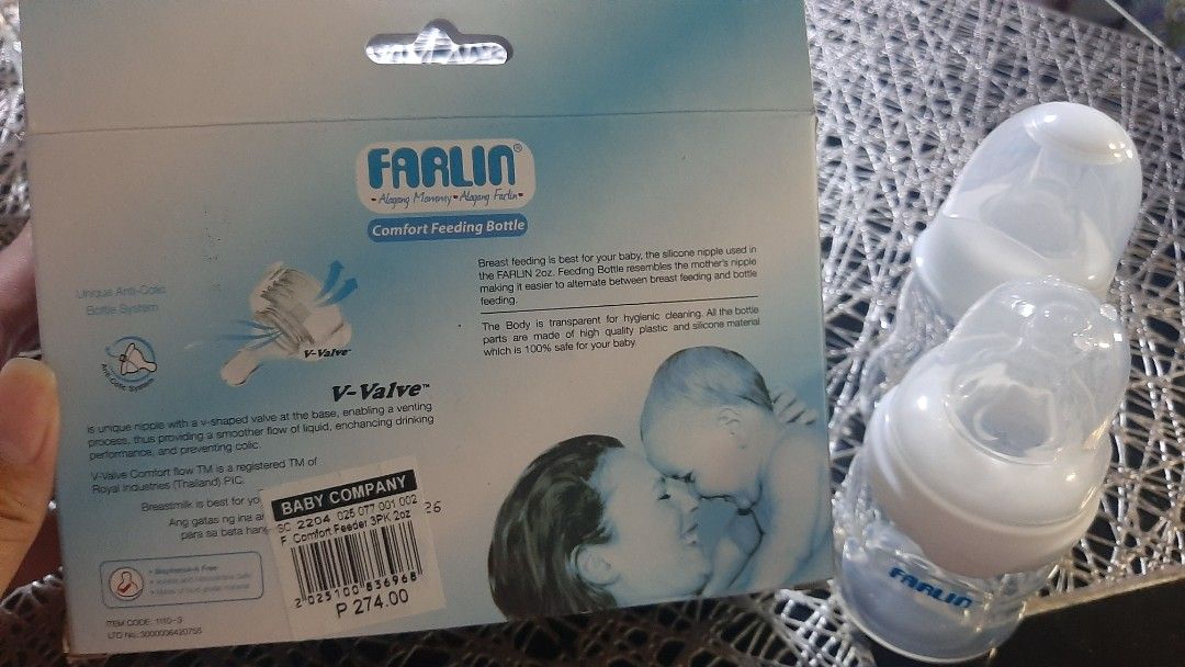 Farlin New Born baby bottles 2oz, Babies & Kids, Nursing & Feeding ...