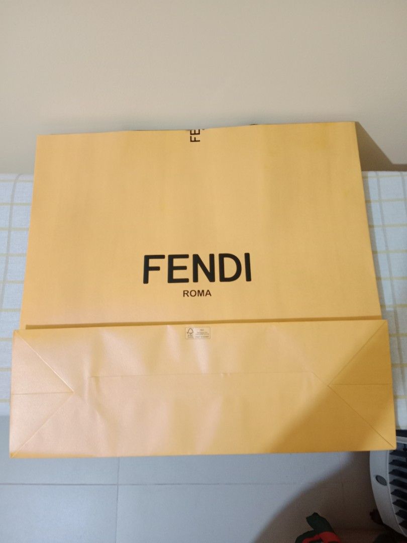 Authentic fendi large paper bag, Luxury, Accessories on Carousell