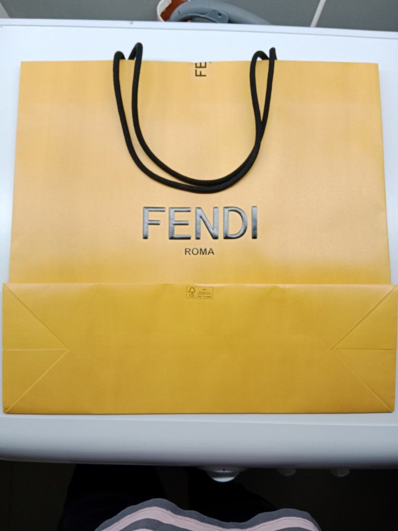 Authentic fendi large paper bag, Luxury, Accessories on Carousell