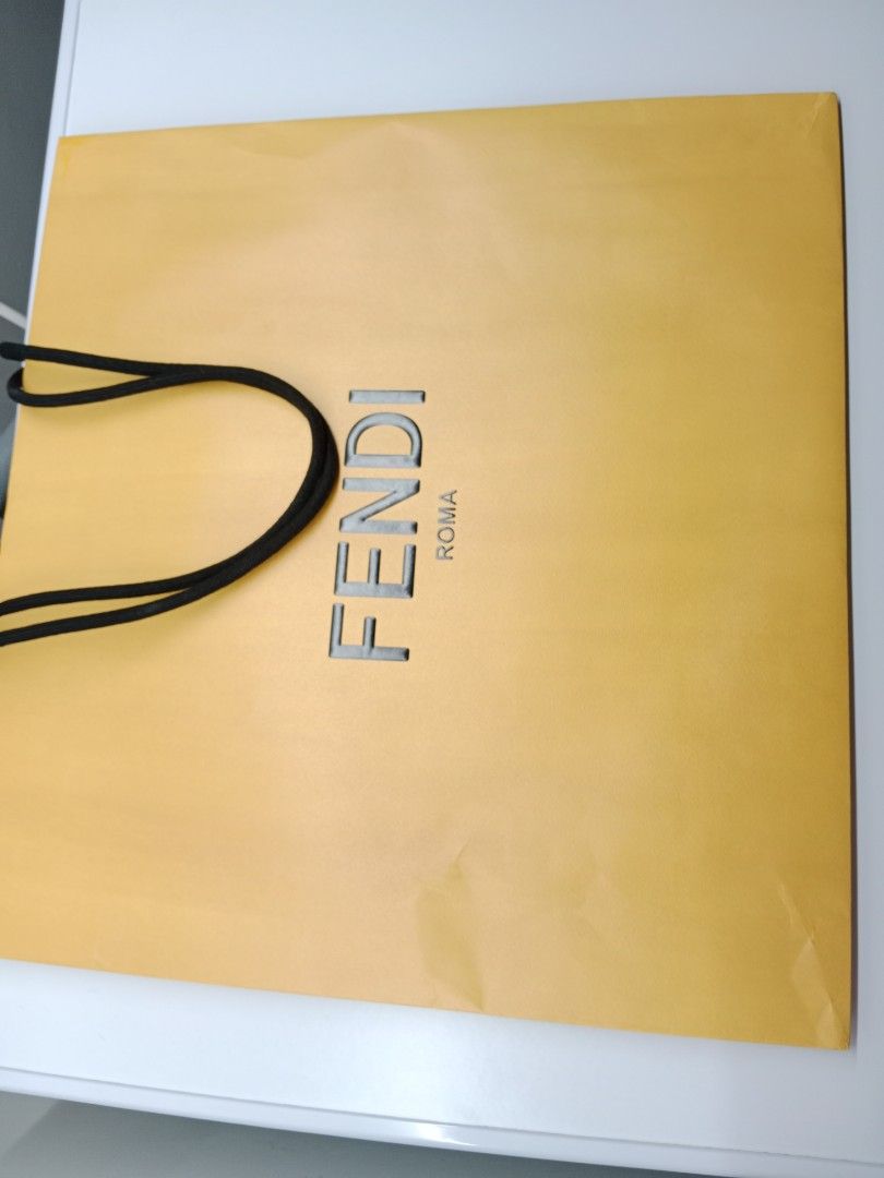Authentic fendi large paper bag, Luxury, Accessories on Carousell