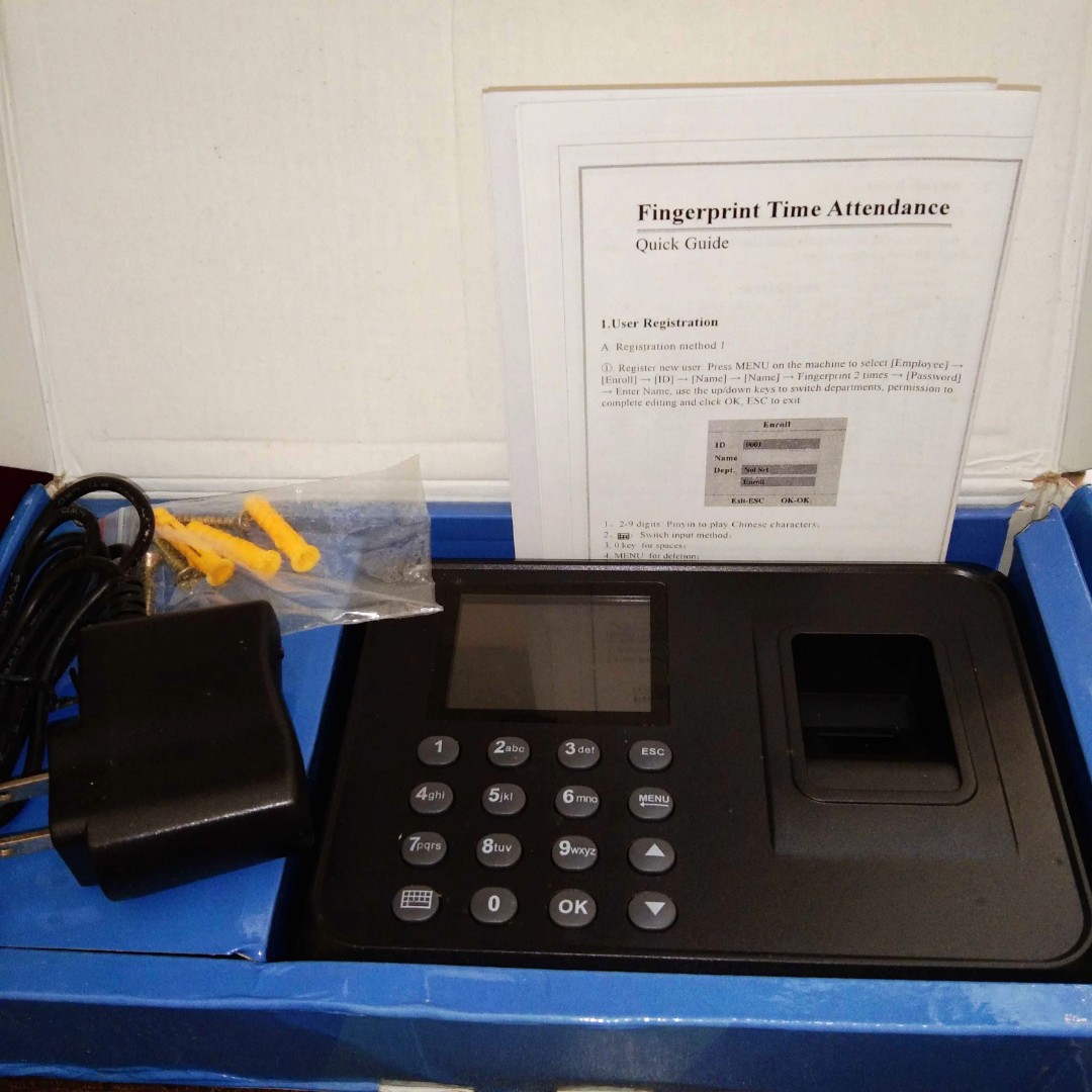 Fingerprint Time Recorder, Computers & Tech, Printers, Scanners ...