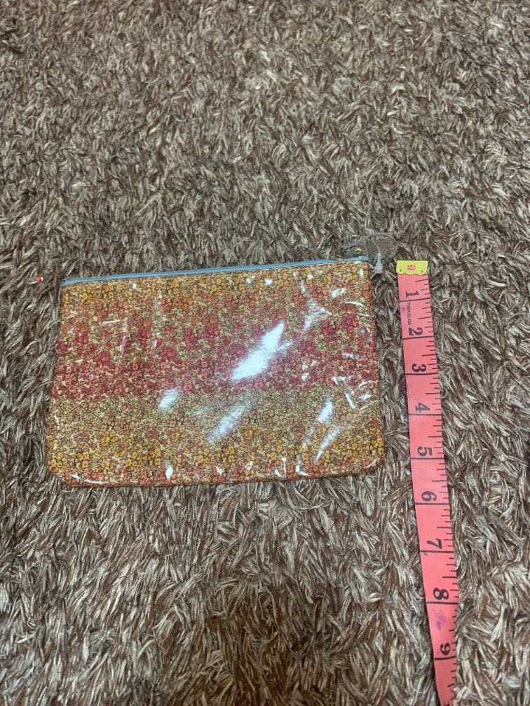 floral glossy rectangular pouch, Women's Fashion, Bags & Wallets ...