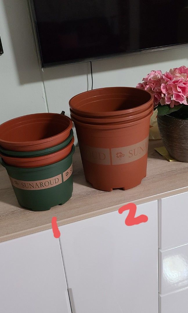 Flower pot (gallons pot), Furniture & Home Living, Gardening, Pots ...
