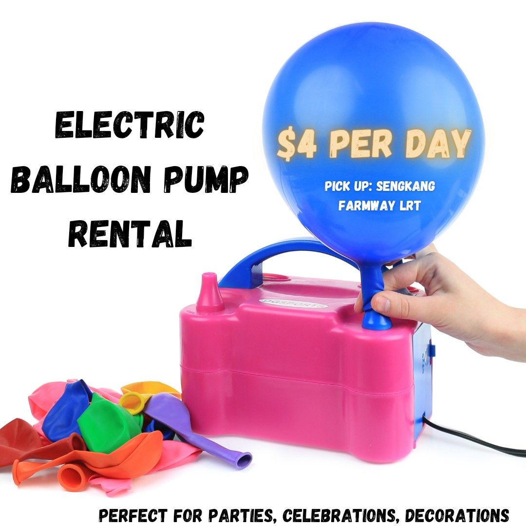 FOR RENT: Electric Balloon Pump, Hobbies & Toys, Stationery & Craft ...