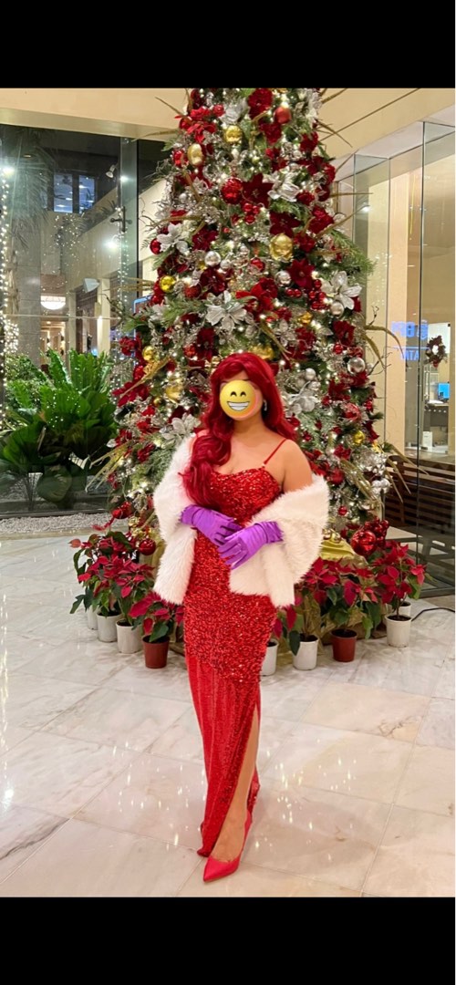 FOR RENT JESSICA RABBIT, Women's Fashion, Dresses & Sets, Evening ...