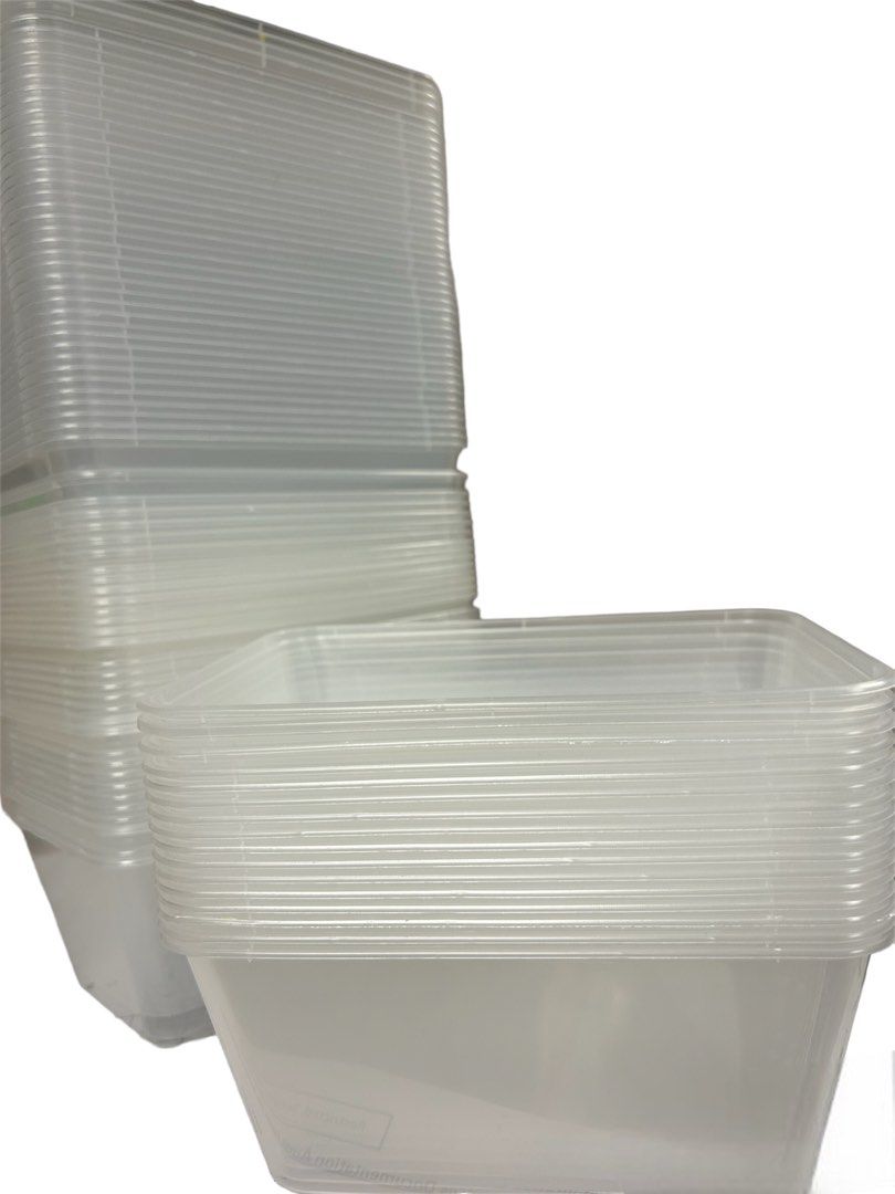 Free plastic food containers (used but washed clean), Furniture & Home ...