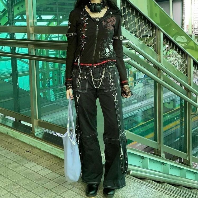GOTH GOTHIC PUNK ALT GRUNGE Y2K BUNDLE SET, Women's Fashion, Dresses ...