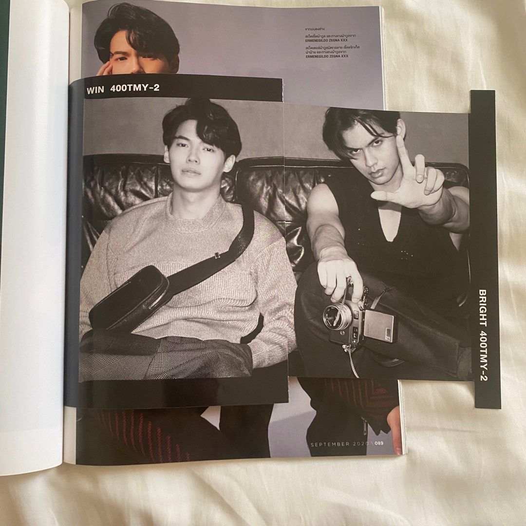 GQ Thailand Magazine BrightWin (Bright Vachirawit and Win Metawin), Hobbies & Toys, Books ...