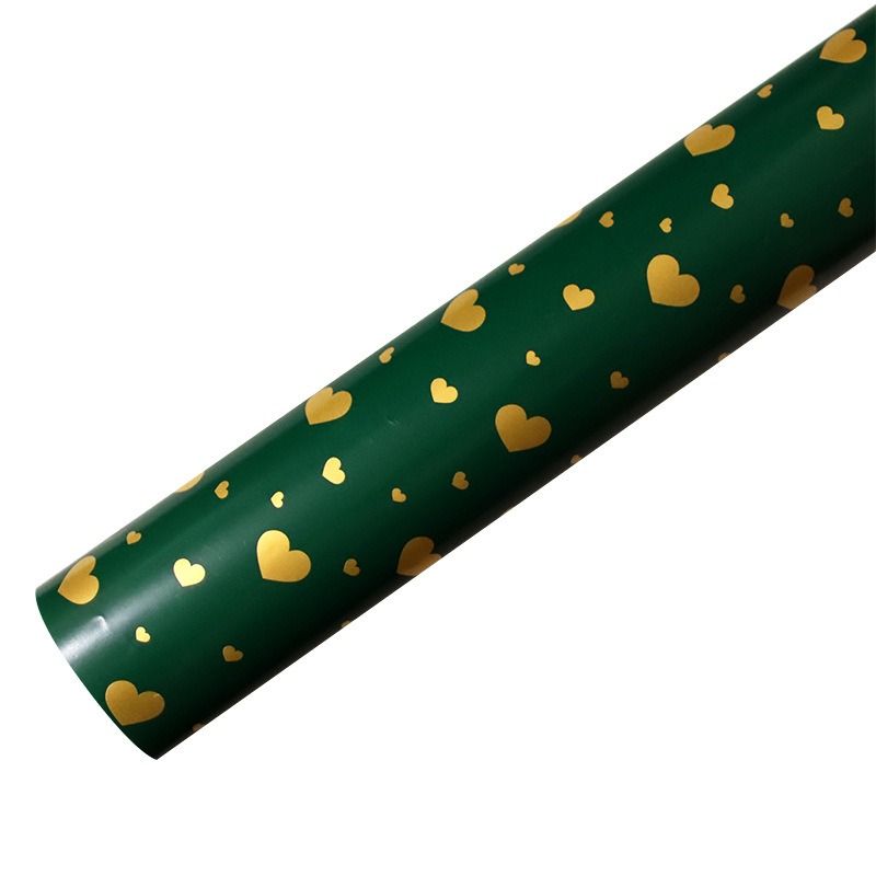 Green Nature color gift wrapping paper (100g thick) packaging paper ...