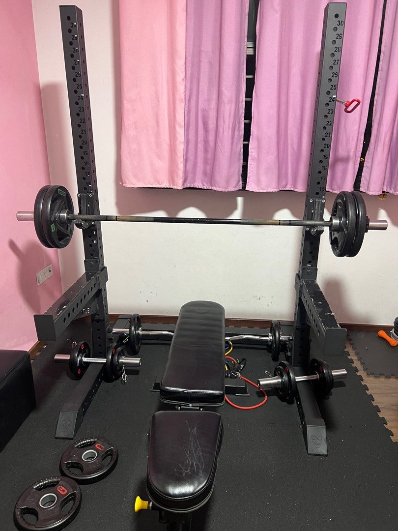 Hatlex squat stand pro low, Sports Equipment, Exercise & Fitness ...