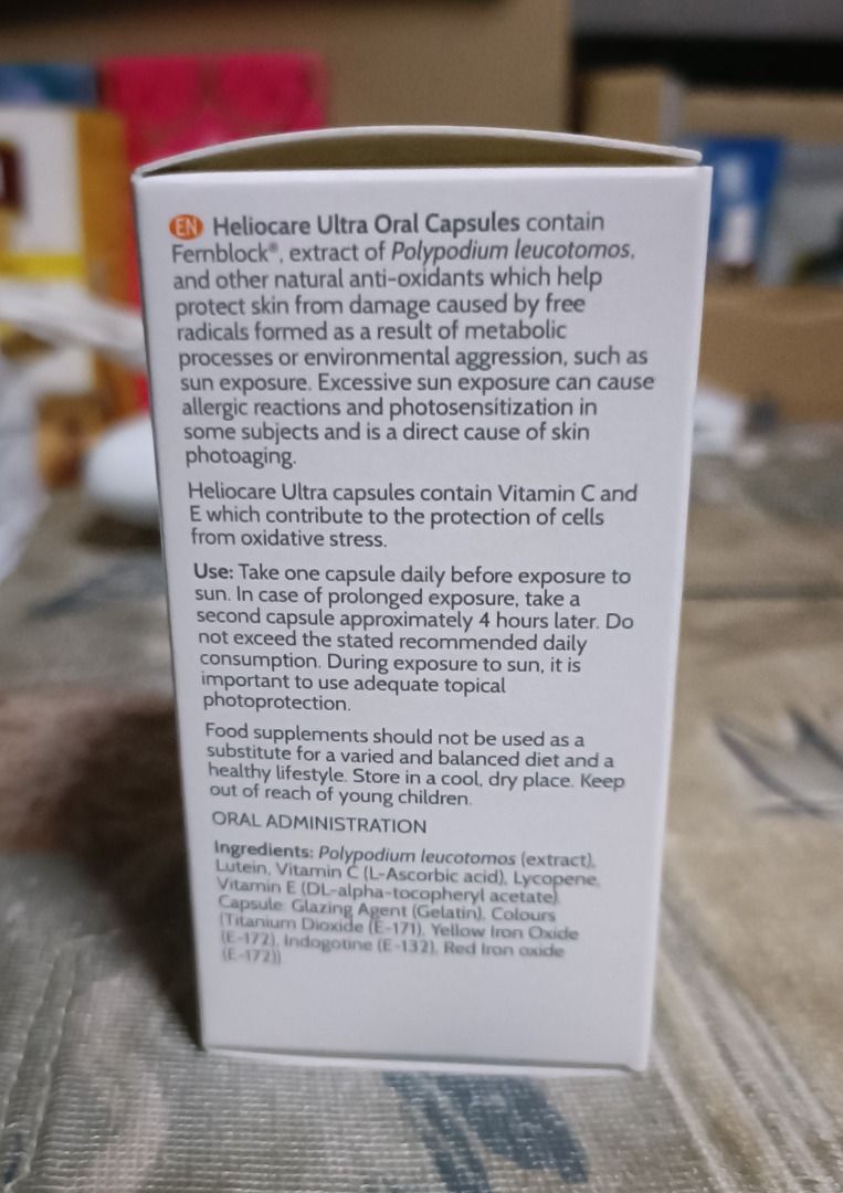HelioCare Ultra Oral Capsule, Beauty & Personal Care, Face, Face Care ...