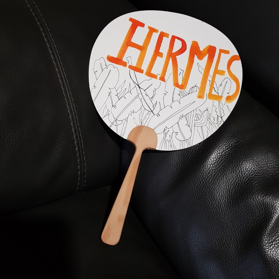 HERMES PAPER FAN PAINTED BY A SPANISH ARTIST, Luxury, Accessories on ...