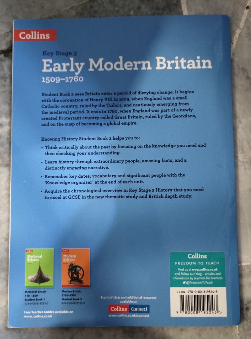 KS3 History Early Modern Britain (1509-1760) (Knowing History ...
