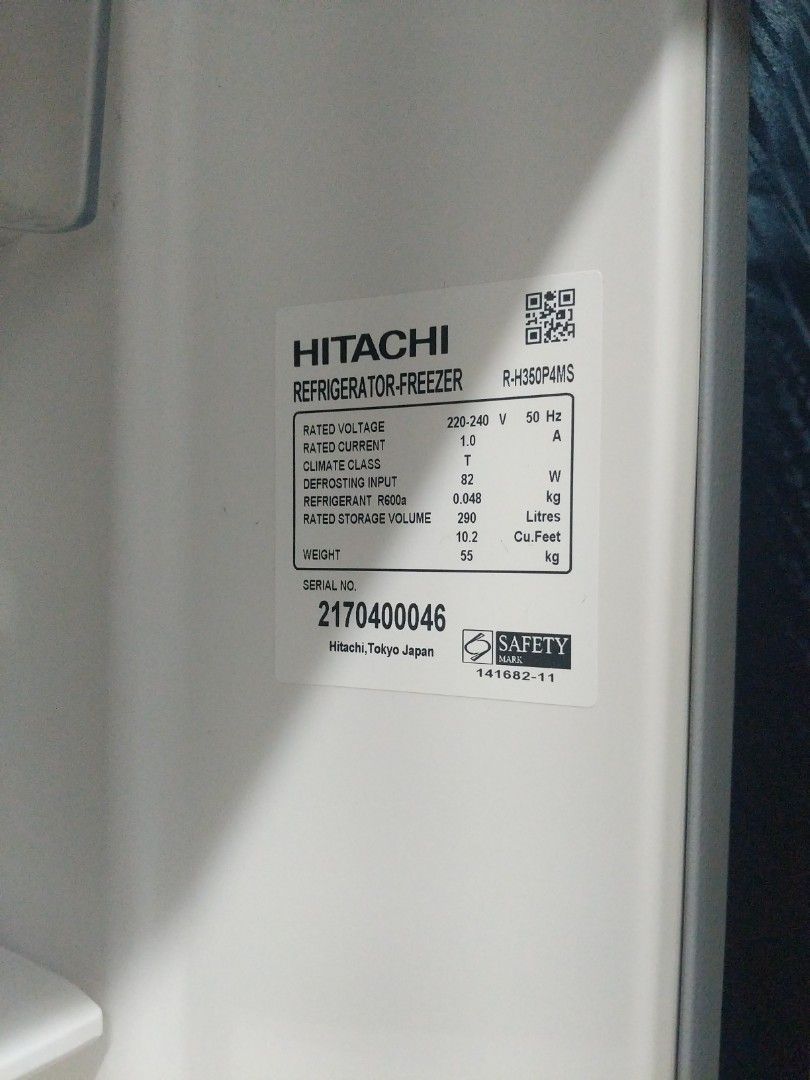 Hitachi 2 Door Refrigerator, TV & Home Appliances, Kitchen Appliances ...