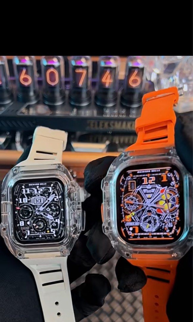 Ice cube pro series Apple Watch ultra 49mm case clear stylish trend ...